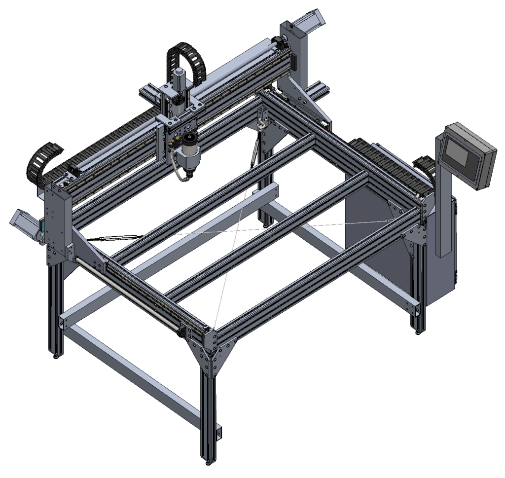 CNC Router Primary Structure – Burks Builds