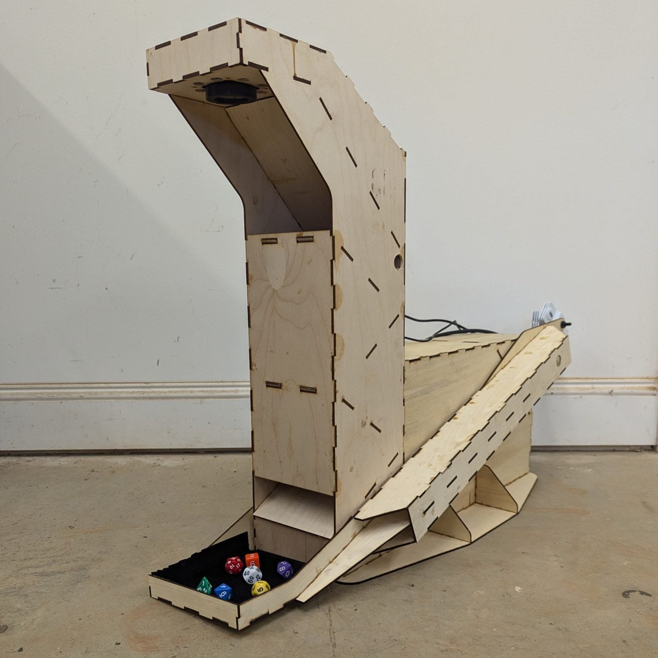 Automatic Dice Tower First Prototype – Burks Builds